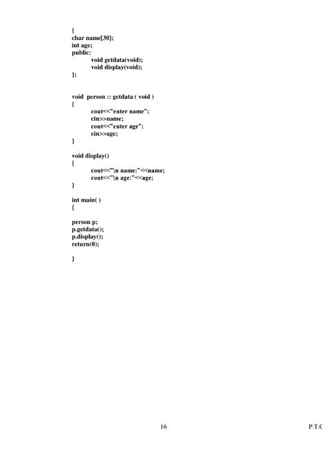 Object Oriented Programming Using C Part4 Studocu