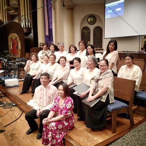 The Cathedral Filipino Singers Dressed In Traditional Barong Tagalog