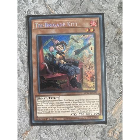 Thẻ Bài Yugioh Tri Brigade Kitt Mp22 En006 Prismatic Secret Rare