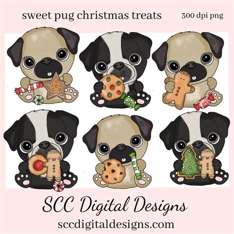 Pug Cute Clipart Graphic By Poster Boutique · Creative Fabrica 3932582