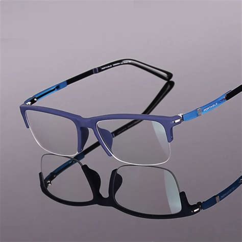 Gafas Graduadas De Alta Calidad Para Hombres Montura De Media Montura