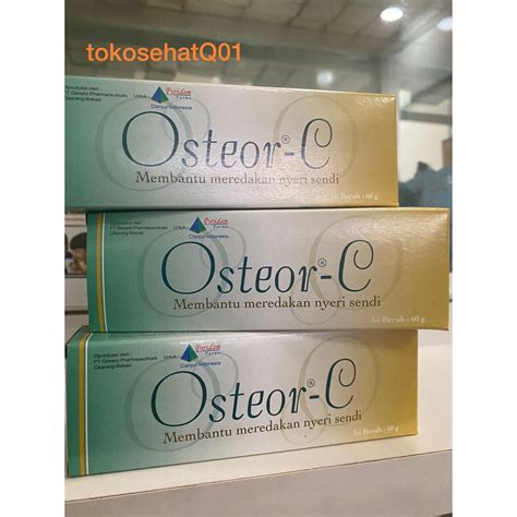 Jual Osteor C Krim 60gr Osteor C Cream Meredakan Nyeri Sendi Shopee Indonesia