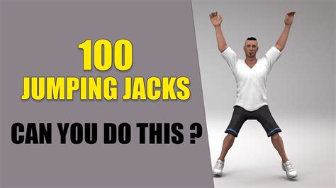 100 Jumping Jack Challenge Fat Burning Exercise Cardio Exercise