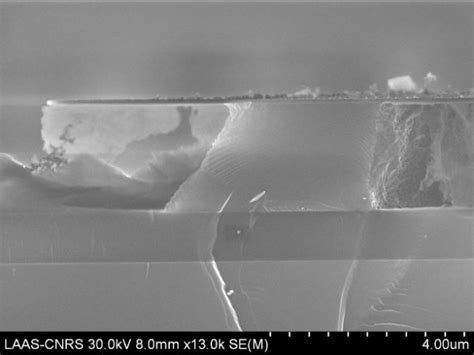 10 µm Thick Lateral Porous Silicon Membrane Collapsed Due To The