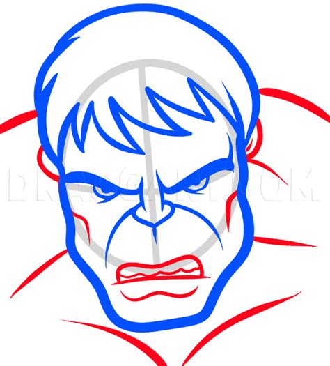 How To Draw The Hulk Easy Step By Step Drawing Guide By Dawn Dragoart Com Hulk Painting