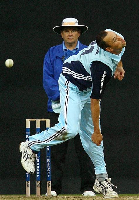 Matthew Nicholson Sends Down A Delivery