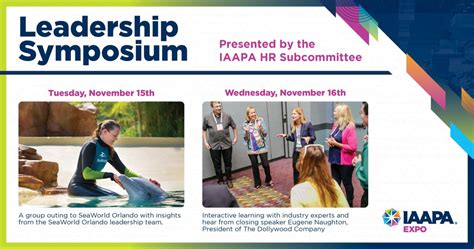 Please Join Me And My Cohorts From The Iaapa Hr Committee At Our Exciting Engaging And