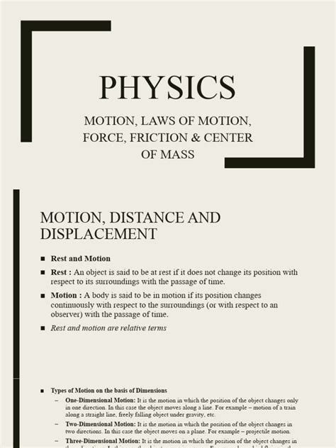 Lect 3 Motion Part 1 Pdf Acceleration Velocity