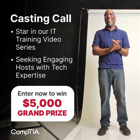 Comptia Casting Call Looking For Video Trainers Comptia Instructors Network