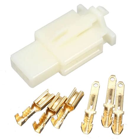 Hot Electrical Wire Connector Terminal 2 8 Mm Male Female Housing 3 Way