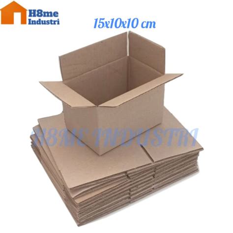 Jual Kardus Box Packing Ukuran 15x10x10 Cm Packaging Polos Type Single
