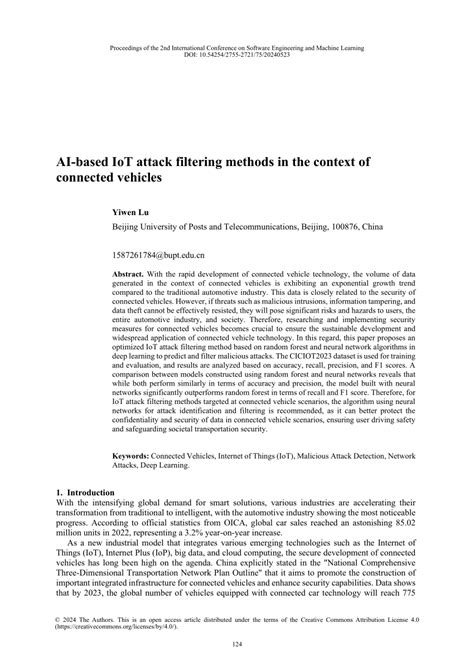 pdf ai based iot attack filtering methods in the context of connected