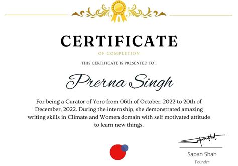 The Prerna Singh On Linkedin Internship With Yoro