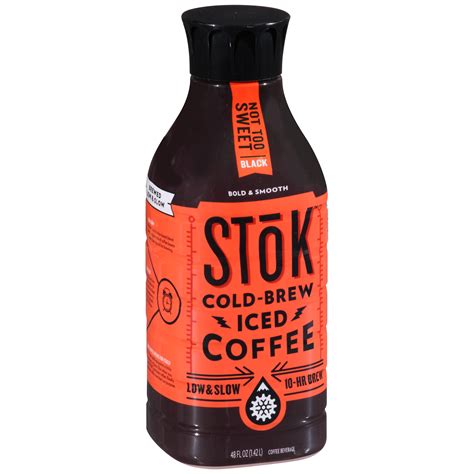 SToK Not Too Sweet Black Cold Brew Coffee 48 Fl Oz Bottle Walmart