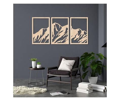 Декоративен панел за стена Планина 128x60cm Vivre