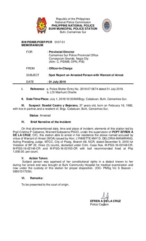 Spot Report Progress Report And Final Report Pdf Police 47 Off