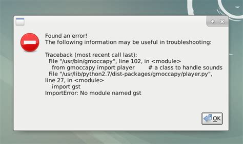 Error When Launching Linuxcnc With Gmoccapy Linuxcnc
