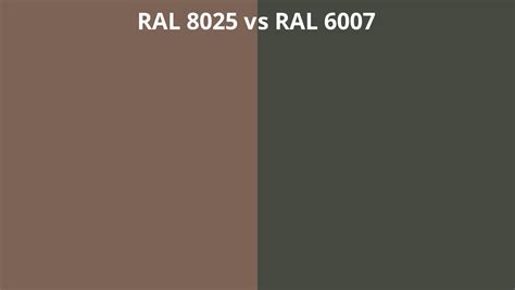 Ral 8025 Vs 6007 Ral Colour Chart Uk