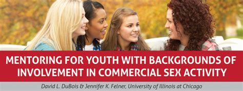 Mentoring For Youth With Backgrounds Of Involvement In Commercial Sex