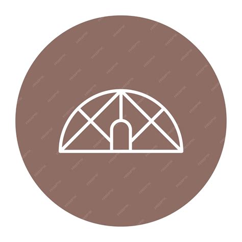 Premium Vector Geodesic Dome Vector Illustration
