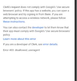 Reactjs Is There A Way To Fix Access Blocked Clerk Request Does Not