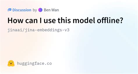 Jinaai Jina Embeddings V3 How Can I Use This Model Offline