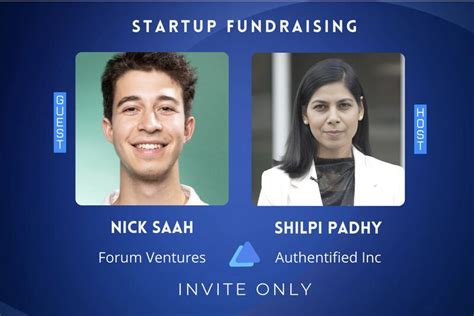 Pre Seed And Seed Founders Youre Invited Forum Ventures Nick Saah