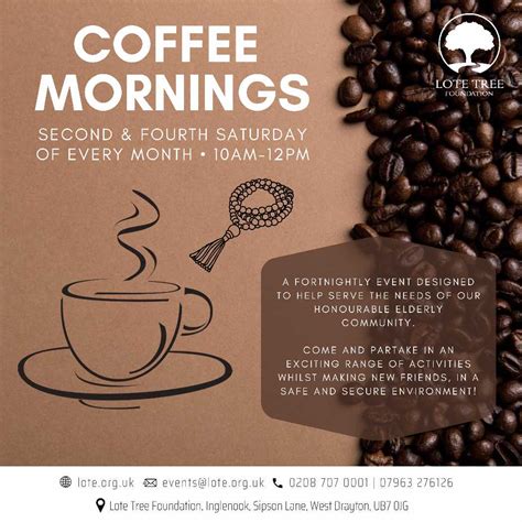 Coffee Mornings Lote Tree Foundation