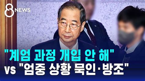 계엄 과정 개입 안 해…한덕수 엄중 상황 묵인·방조 Sbs 8뉴스 Youtube