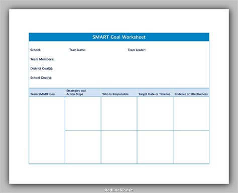 Smart Goal Excel Template Web In Conclusion A Smart Goal Worksheet Is