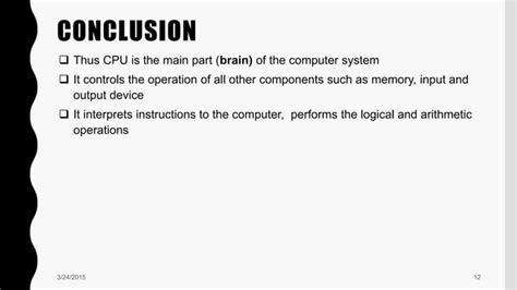 Cpu Central Processing Units Pptx Computing Technology And Computing