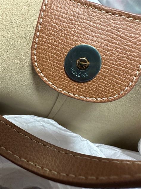 Polene Cyme Mini In Camel Textured Leather On Carousell