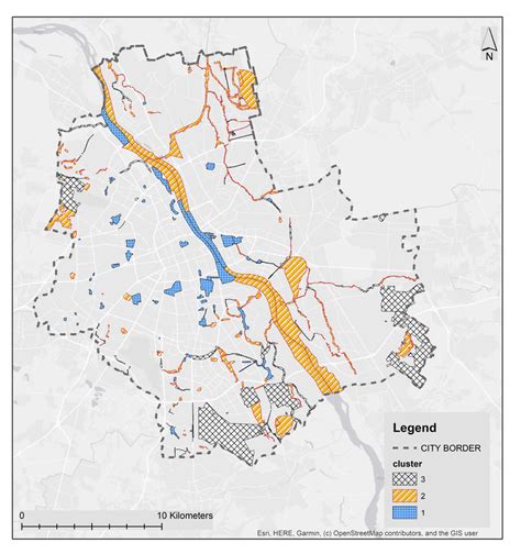 Map Presenting Spatial Location Of Each Clusters Map Data Copyright