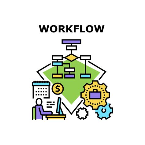 Workflow Manager Vector Concept Color Illustration 9755948 Vector Art At Vecteezy