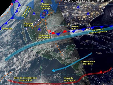 Pronóstico Del Clima México Hoy 3 De Enero De 2024 Llega El Frente Frío 24