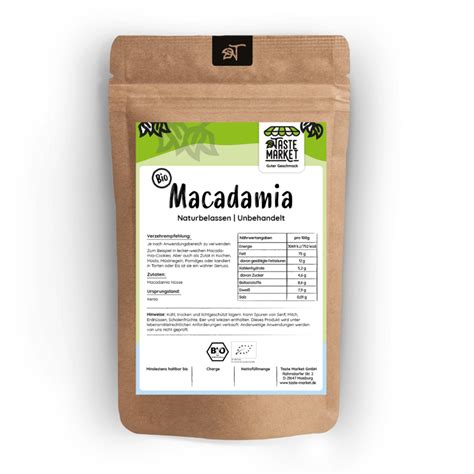 BIO Macadamia Nüsse kaufen auch in Großpackungen bei Taste Market