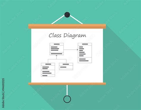 Uml Unified Modelling Language Class Diagram Stock Vector Adobe Stock