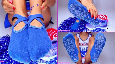 Blue Ballet Socks Tease By Majesty Natalie Kinks Cheerleader Feet