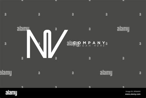 Nv Alphabet Letters Initials Monogram Logo Stock Vector Image And Art Alamy