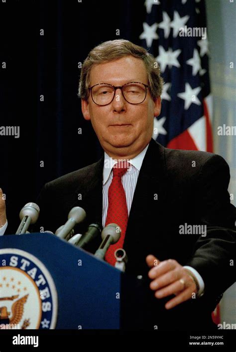 Republican Senator From Kentucky Mitch Mcconnell Is Pictured In