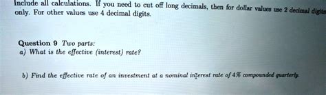 Solved Include All Calculations If You Need To Cut Off Long Decimals
