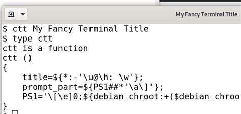 Terminal Window Title Robs Web