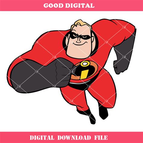 Bob Parr Mr Incredible Svg The Incredibles Svg Superhero Inspire