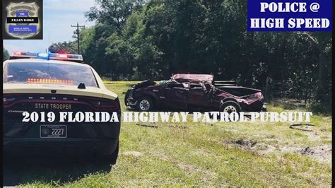 Police At High Speed 2019 Florida Highway Patrol Pursuit Youtube
