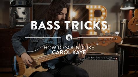 The Carol Kaye Bass Sound And Technique Reverb Bass Tricks Youtube