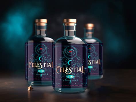 Premium Gin Label Design Behance