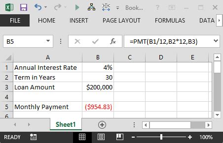 Calculate The Payment Of A Loan With The Pmt Function In Excel Excel