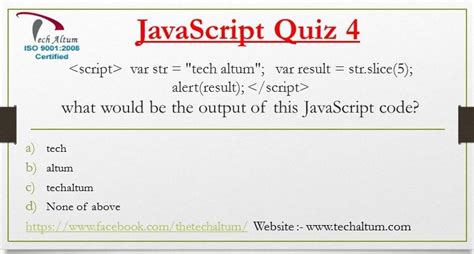 Javascript Code Quiz What Would Be The Code Of Given Javascript Code