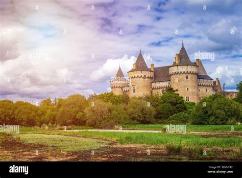Panoramic View Of Chateau De Suscinio Medieval Castle A Former
