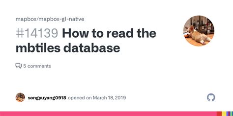 How To Read The Mbtiles Database · Issue 14139 · Mapboxmapbox Gl